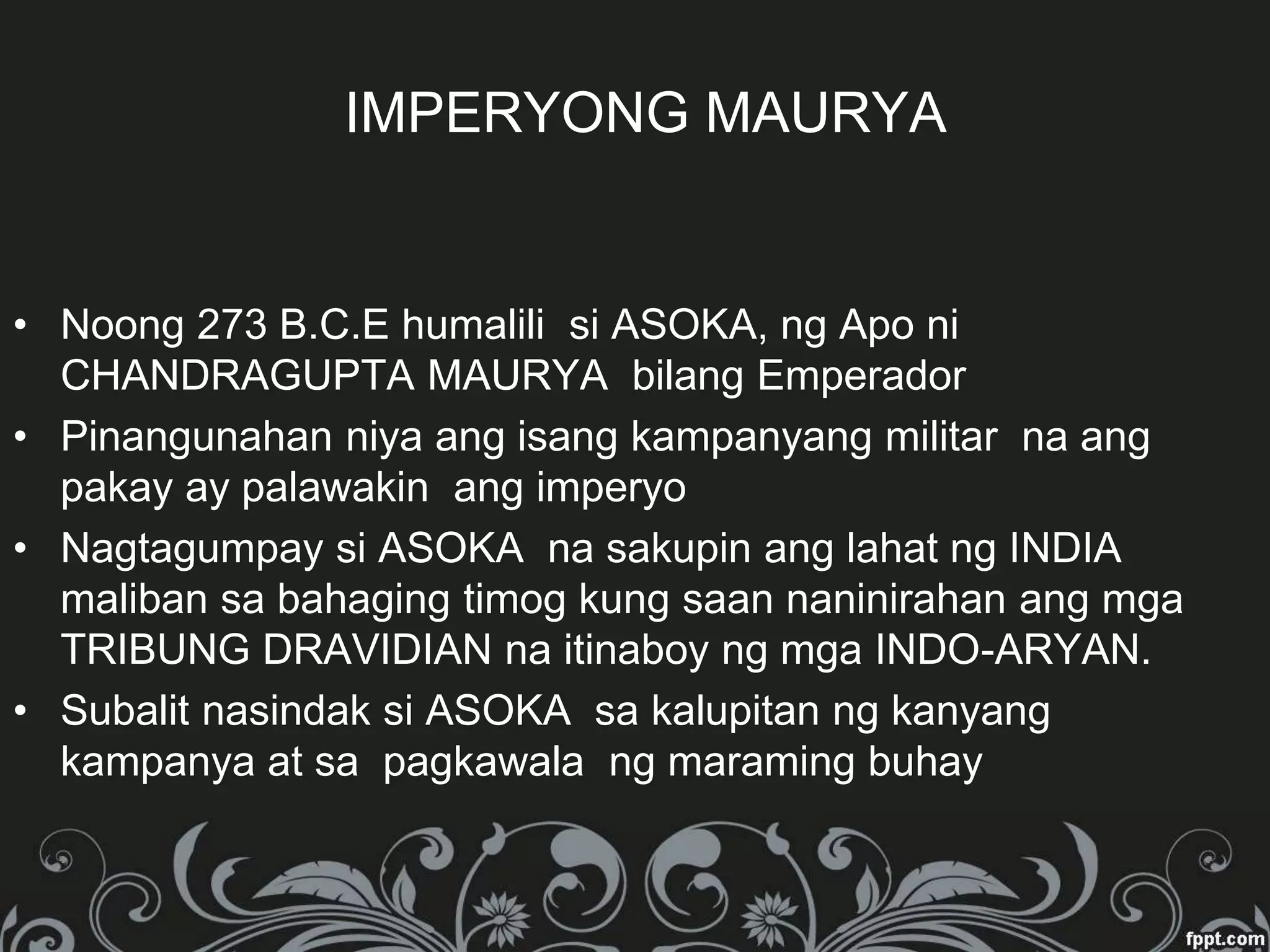 Grade 7 4th quarter - ang asya sa sinaunang panahon- timog asya - indo ...