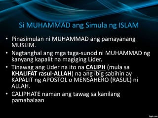 Grade 7 ang asya sa sinaunang panahon - arab-islamic empire | PPTX