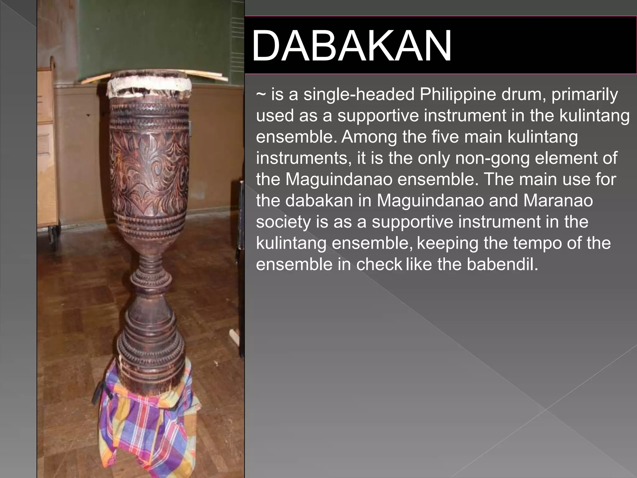 Muslim Mindanao Instruments | PPTX