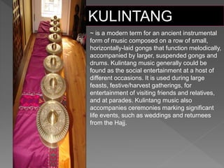 Muslim Mindanao Instruments | PPTX