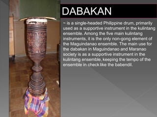 Muslim Mindanao Instruments | PPTX