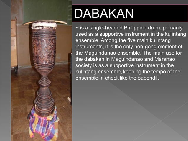 Muslim Mindanao Instruments | PPTX