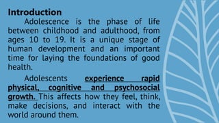 Grade 7 - Health - Lesson 2. Adolescence | PDF