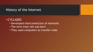 Grade 7 history of internet | PPT