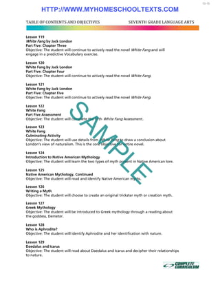 7th Grade Homeschool Curriculum - Seventh Grade Reading / Language Arts ...