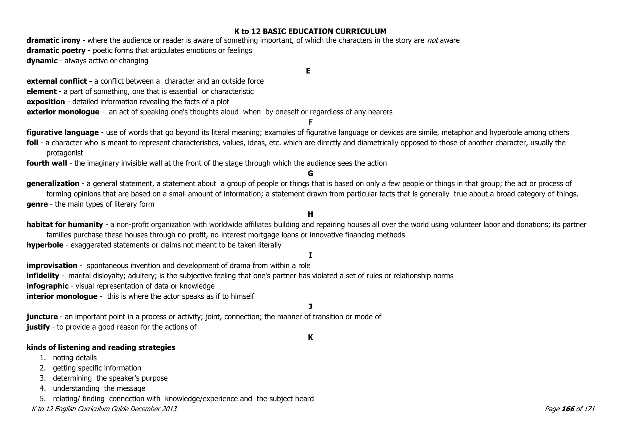 DepED K to 12 English Grade 7 Curriculum Guide (CG) --> 1-10-2014 | PDF