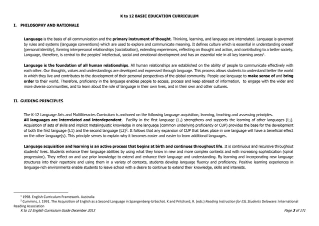 DepED K to 12 English Grade 7 Curriculum Guide (CG) --> 1-10-2014 | PDF ...
