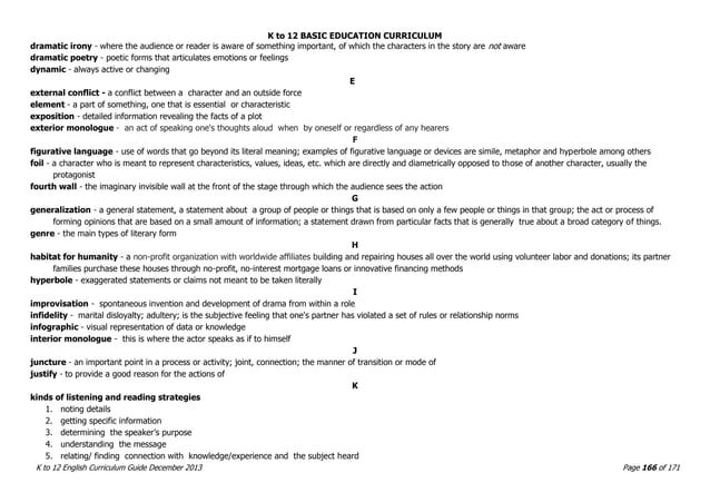 DepED K to 12 English Grade 7 Curriculum Guide (CG) --> 1-10-2014 | PDF ...