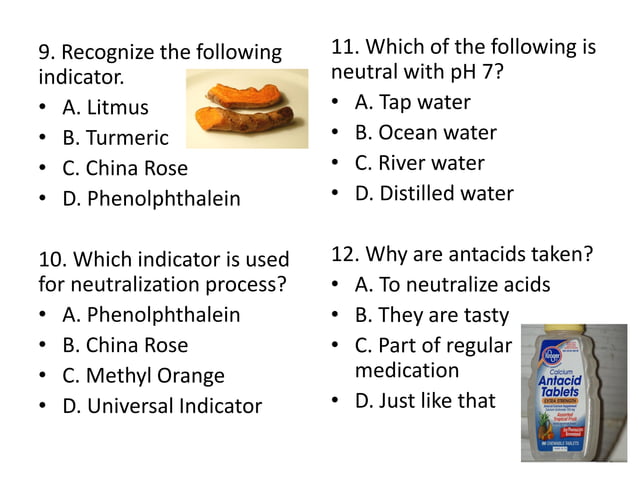 NCERT Grade 7 ch 5 ACIDS, BASES AND SALTS QUIZ | PDF | Chemistry | Science