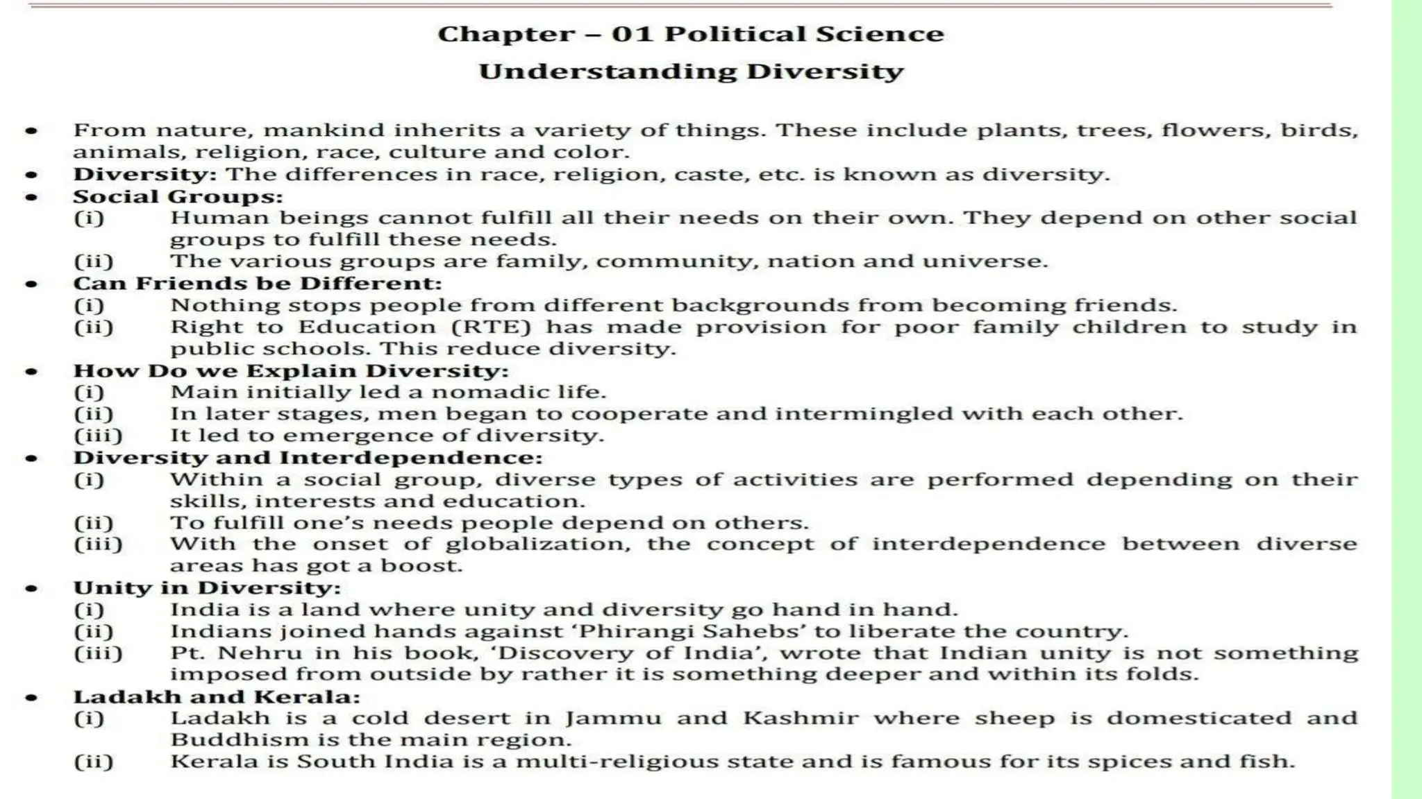 Chapter 1 On Equality in Civics ppt for education | PPT