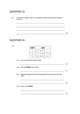 GRADE 7 DATA HANDLING .pdf | Educational Assessment | Education