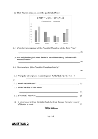 GRADE 7 DATA HANDLING .pdf | Educational Assessment | Education