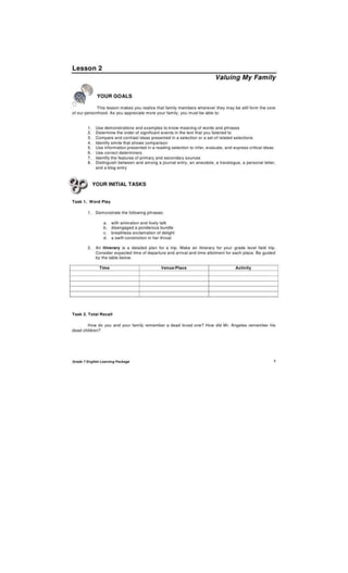 Grade 7 eng 2nd quarter | DOCX