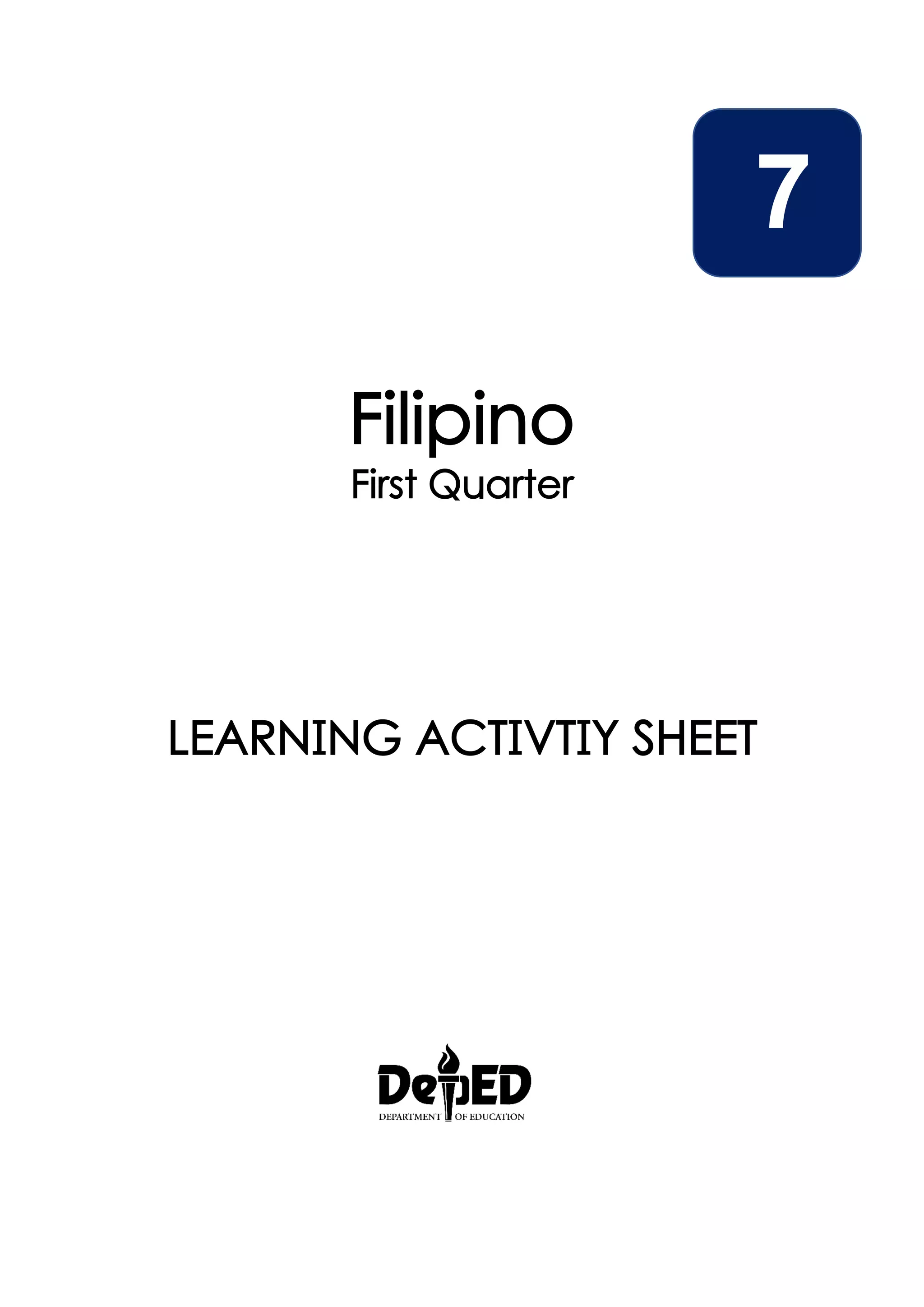 Grade 7 Filipino LAS.pdf