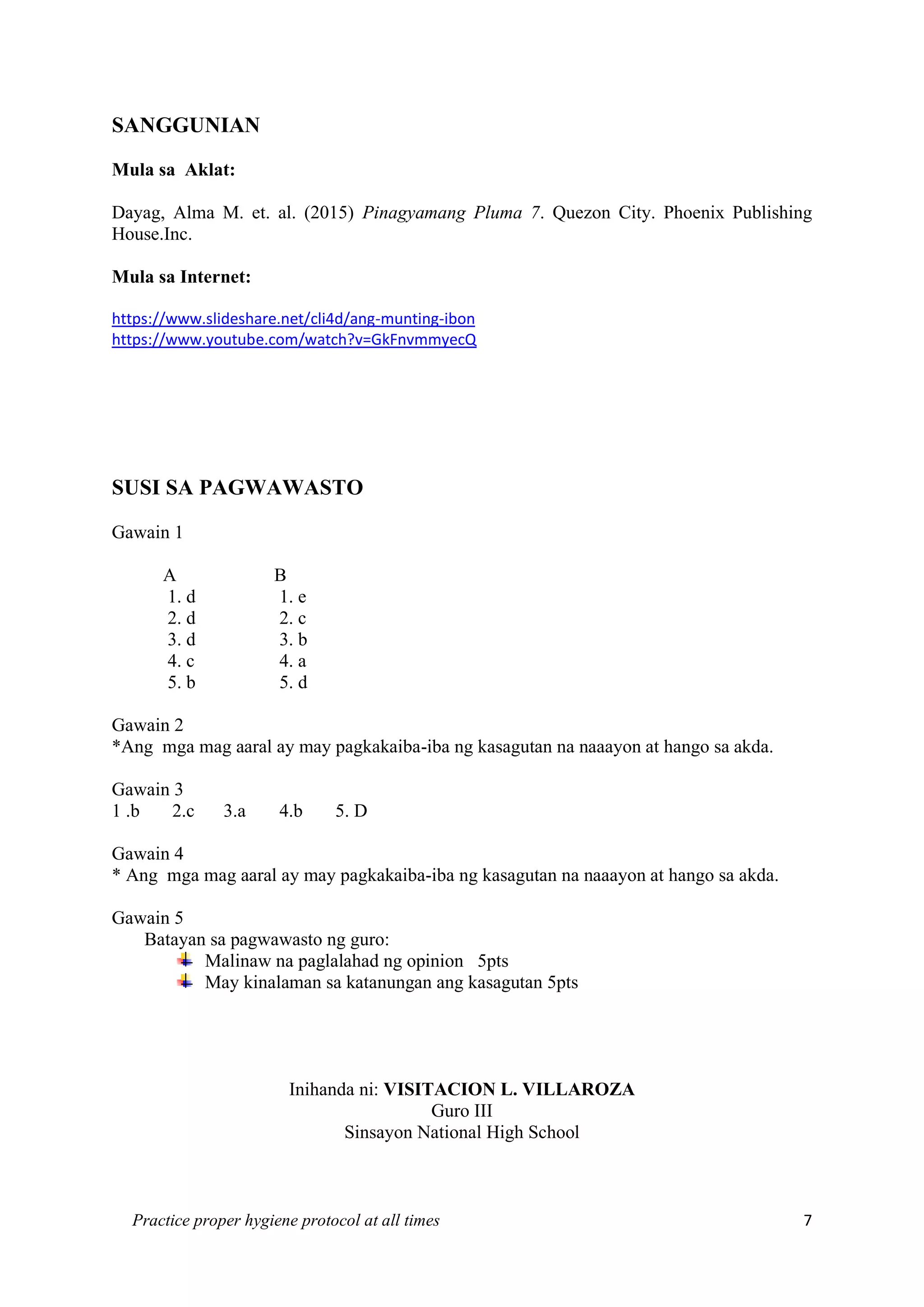 Grade 7 Filipino LAS.pdf
