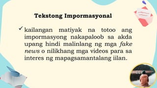 GRADE 7 FILIPINO WEEK 5. Tekstong Ekspositoripptx | PPTX