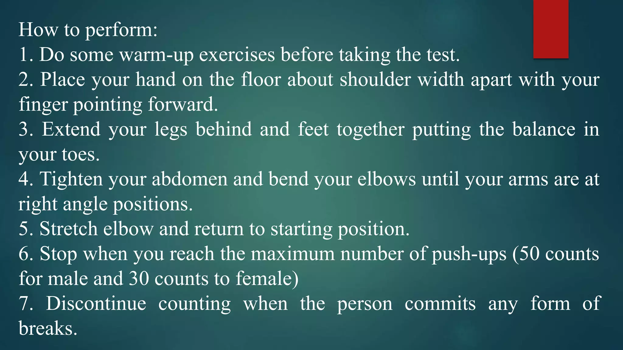Grade 7 health related fitness test | PPTX