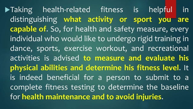 Grade 7 health related fitness test | PPTX
