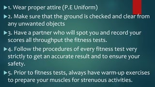 Grade 7 health related fitness test | PPTX