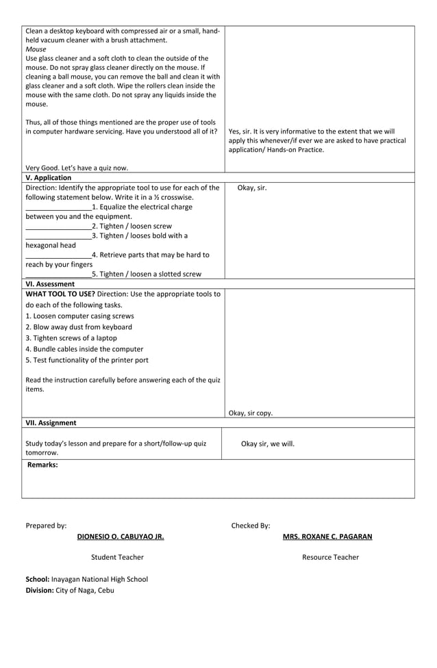 Grade 7 Detailed Lesson Plan 2 | DOC