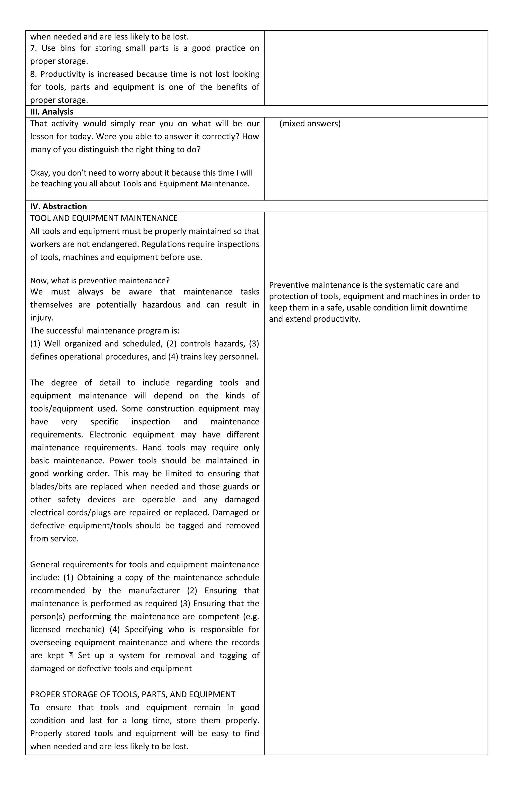 Grade 7 TLE Detailed Lesson Plan 3 | DOC