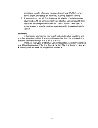 Grade 7 Learning Materials In Math | PDF