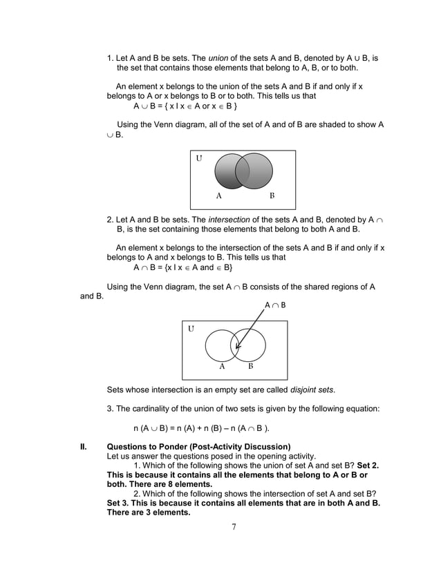Grade 7 Learning Module in MATH | PDF