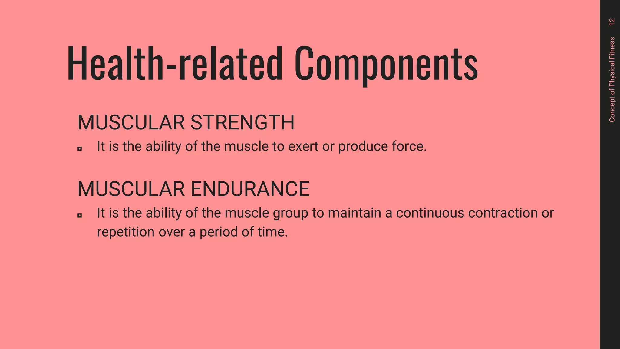 PE 7 | Lesson 1: CONCEPT OF PHYSICAL FITNESS | PPTX