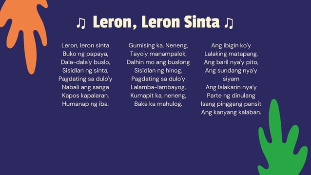 MUSIC 7 | Lesson 1: PHILIPPINE FOLK SONG | PPTX