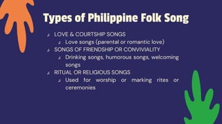 MUSIC 7 | Lesson 1: PHILIPPINE FOLK SONG | PPTX