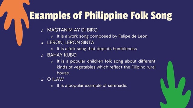 MUSIC 7 | Lesson 1: PHILIPPINE FOLK SONG | PPTX