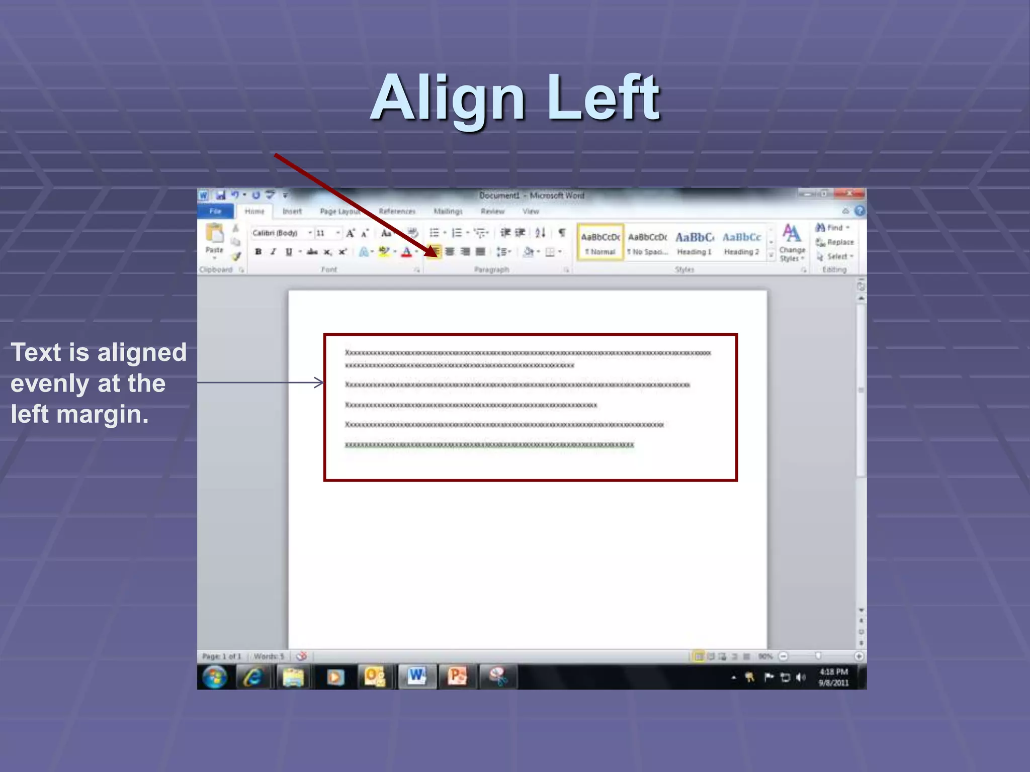 GRADE 7 LESSON 5 MS WORD INTRO.ppt