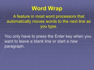 GRADE 7 LESSON 5 MS WORD INTRO.ppt