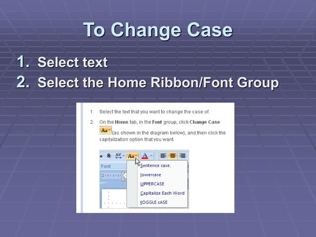 GRADE 7 LESSON 5 MS WORD INTRO.ppt