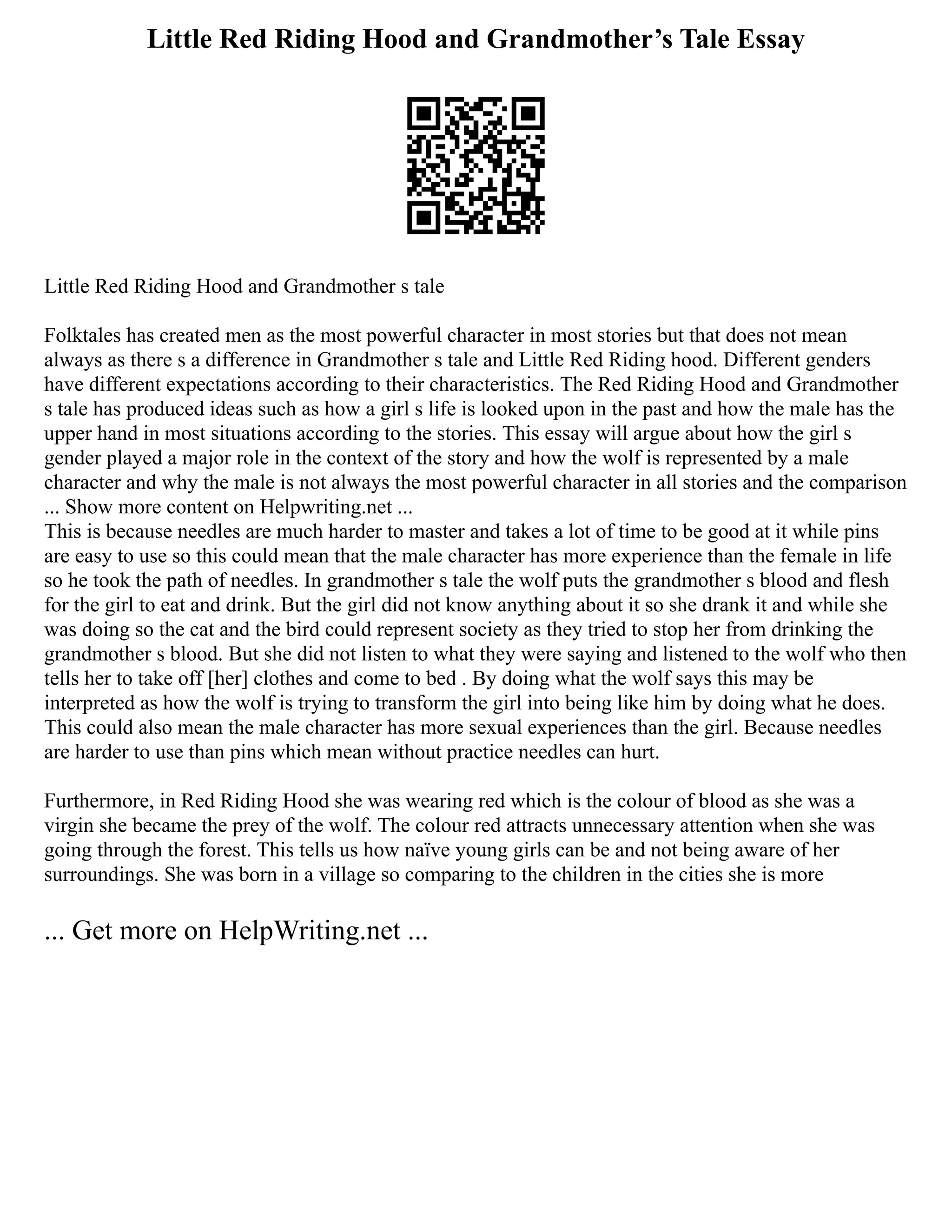 Grade 7 Level 3 Writing Sample | PDF