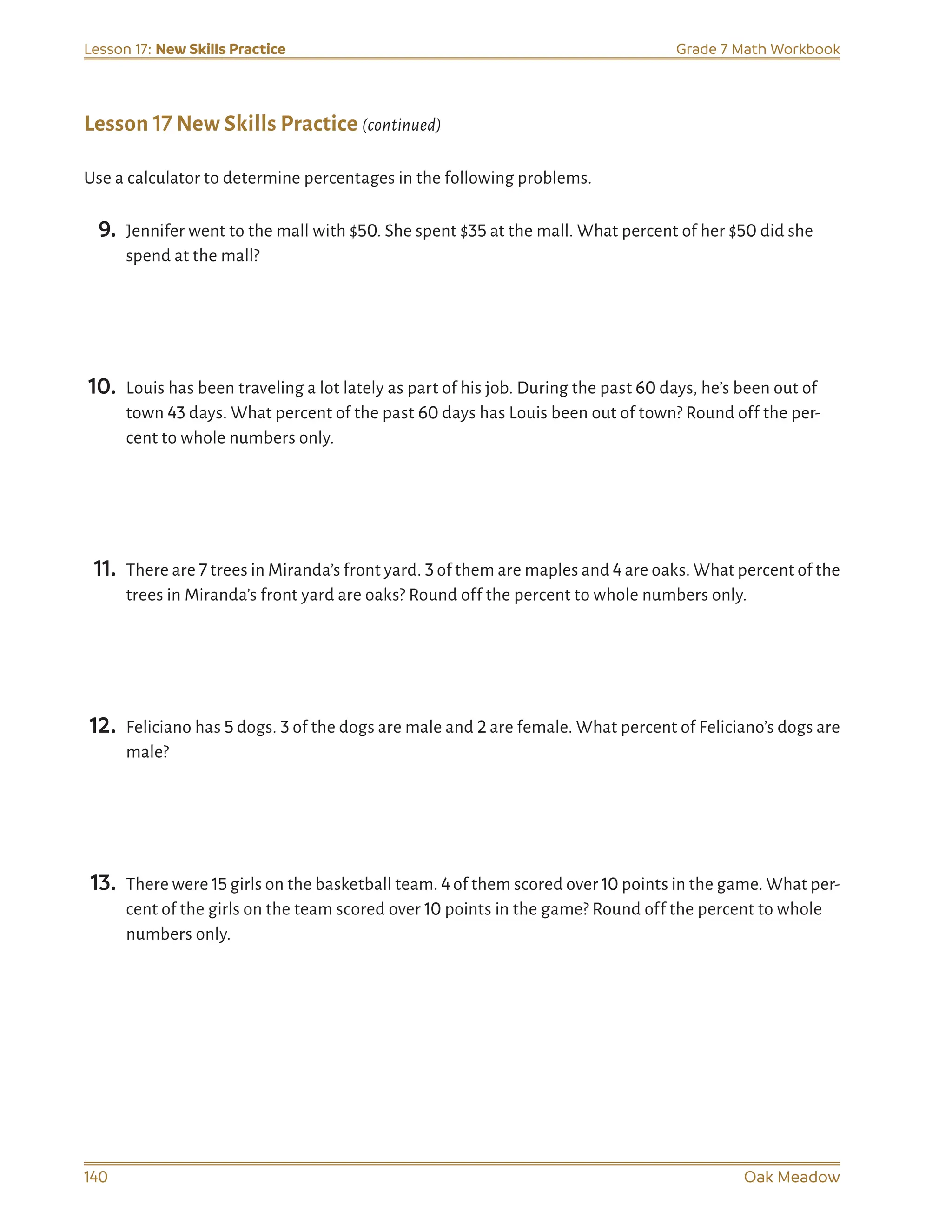 Mathematics Workbook for Grade 7 Students | PPT