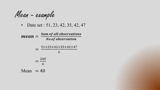 Mean, Median, Mode | PDF