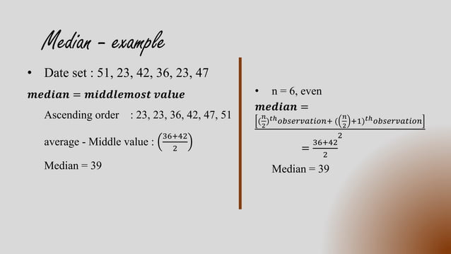 Mean, Median, Mode | PDF