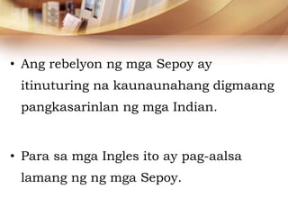 Grade 7 mga epekto ng imperyalismo sa timog at kanlurang asya | PPTX