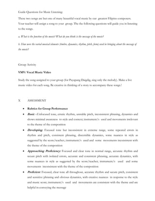 Grade 7 module 3 4 (q3 & q4) lm music | PDF