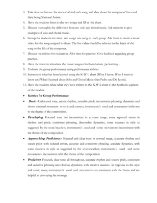 Grade 7 module 3 4 (q3 & q4) lm music | PDF