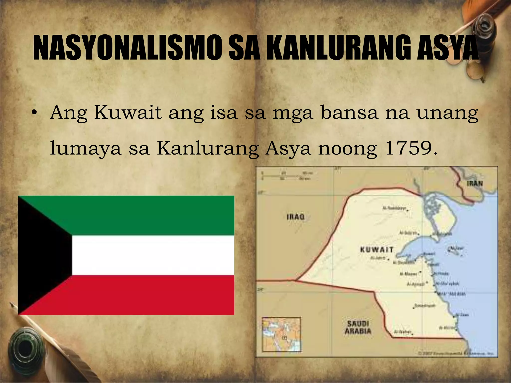 Grade 7 nasyonlismo sa timog at kanlurang asya | PPTX