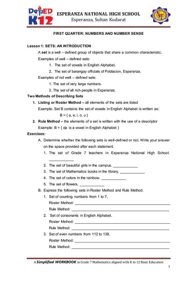 Grade 7 new module Math | PDF
