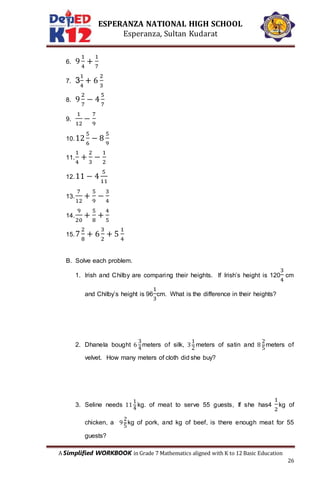 Grade 7 new module Math | DOCX