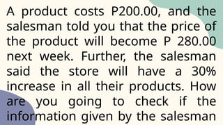 Grade 7 Matatag Percentage Increase Pptx
