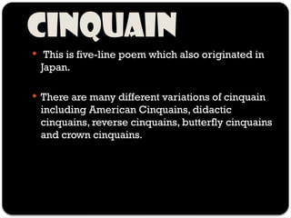 Grade 7 poetry powerpoint presentationnn | PPTX