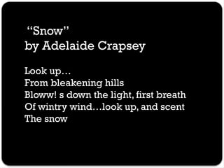 Grade 7 poetry powerpoint presentationnn | PPTX