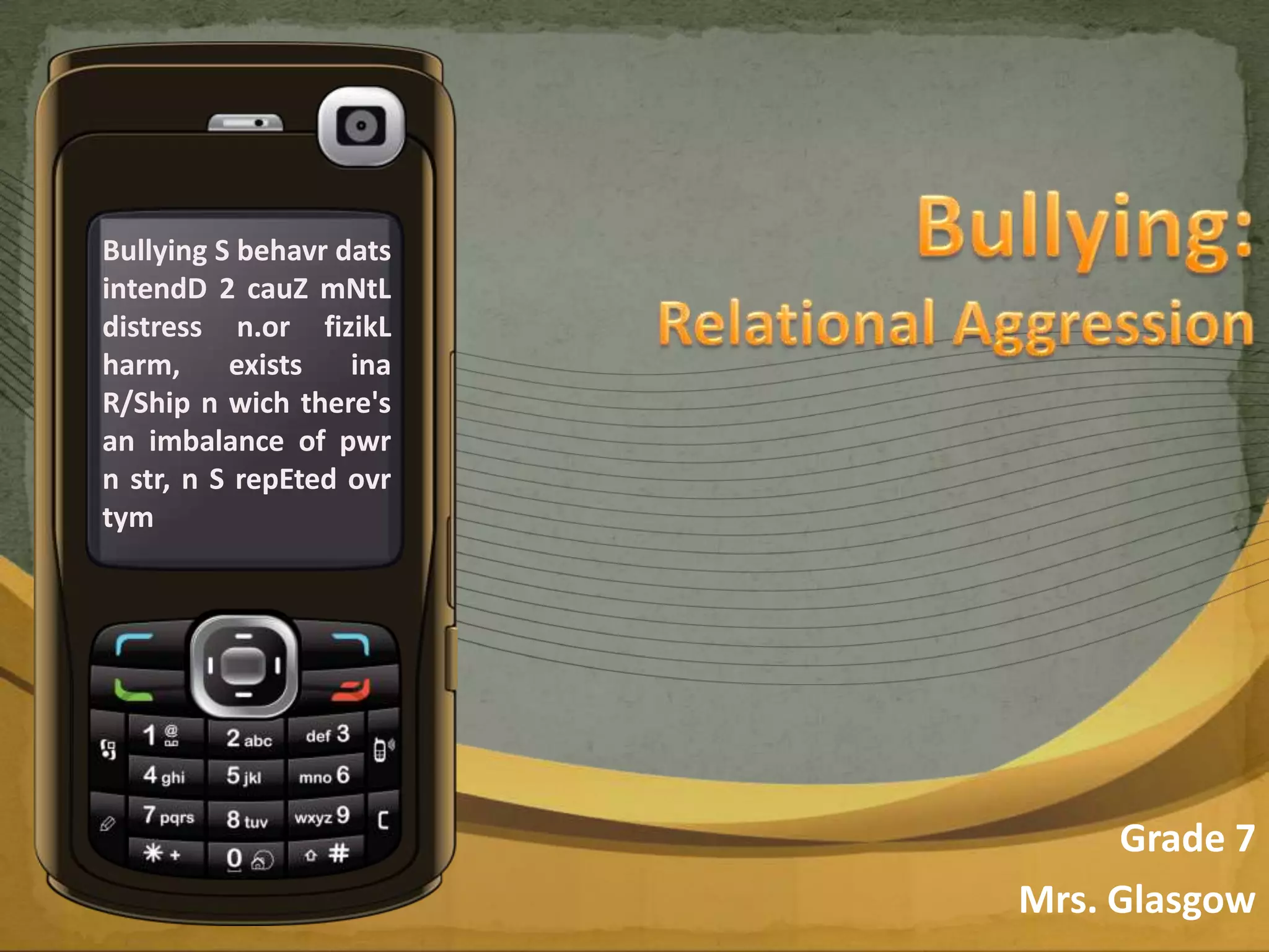 Bullying: Relational Aggression | PPTX