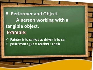 grade 7 quarter 1 analogies POWERPOINT PRESENTATIONS | PPTX | Home ...