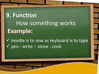 grade 7 quarter 1 analogies POWERPOINT PRESENTATIONS | PPTX | Home ...